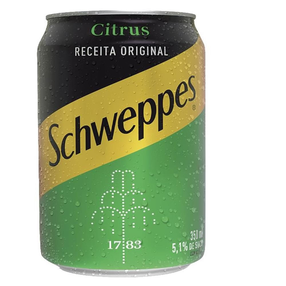 Schweppes Citrus Lata 350ml 56312 - Femsa - lojasmel
