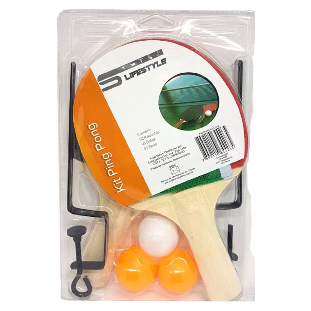 Kit Ping Pong 6 Peças - Lifestyle - lojasmel