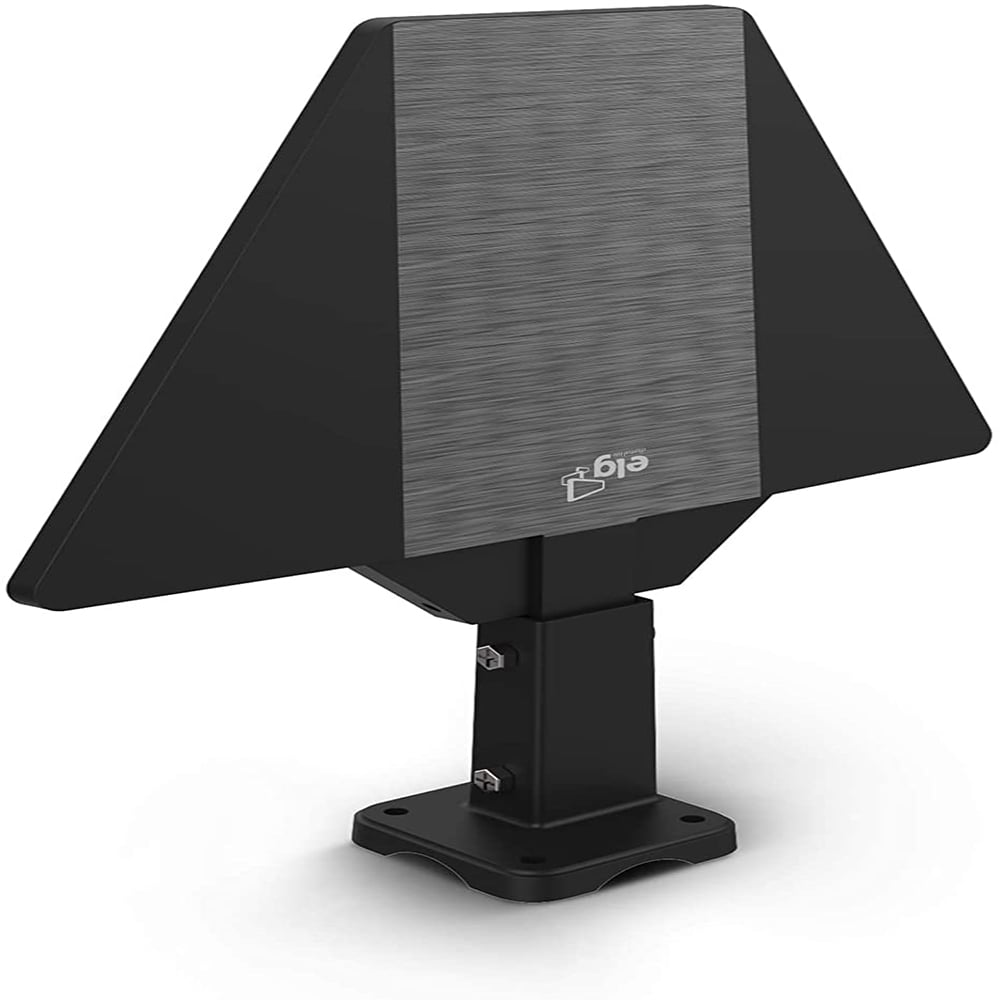 Antena Digital Externa Com Cabo Plástico Preto 10 Metros - Elg - lojasmel