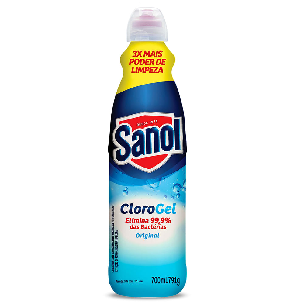 Clorogel Original 700ml - Sanol - lojasmel