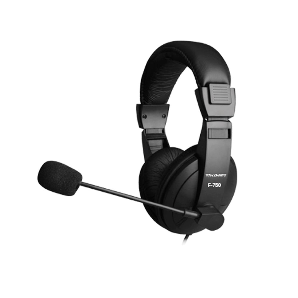 Headset Gamer Conexão P2 Preto F750 - Tecdrive - lojasmel