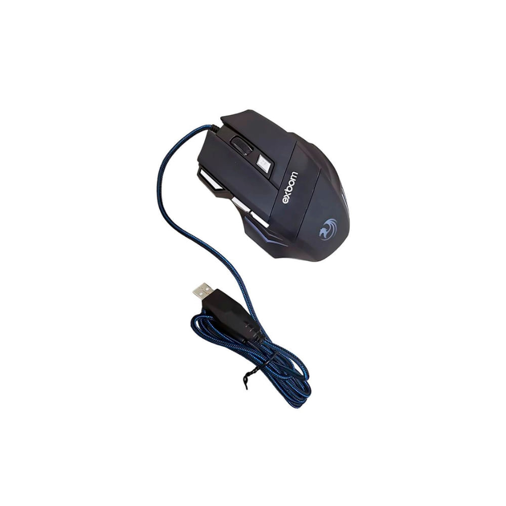 Mouse Gamer 3200dpi 5 Botões Xtreme Preto Msg260 03250 - Exbom - lojasmel