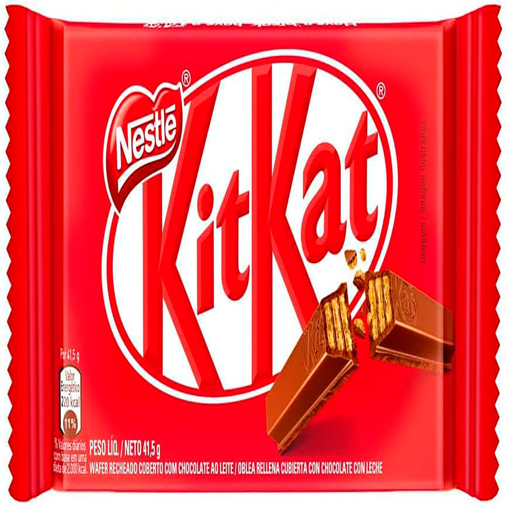 Chocolate Kit Kat Ao Leite Nestlé 579 - Nestlé - lojasmel