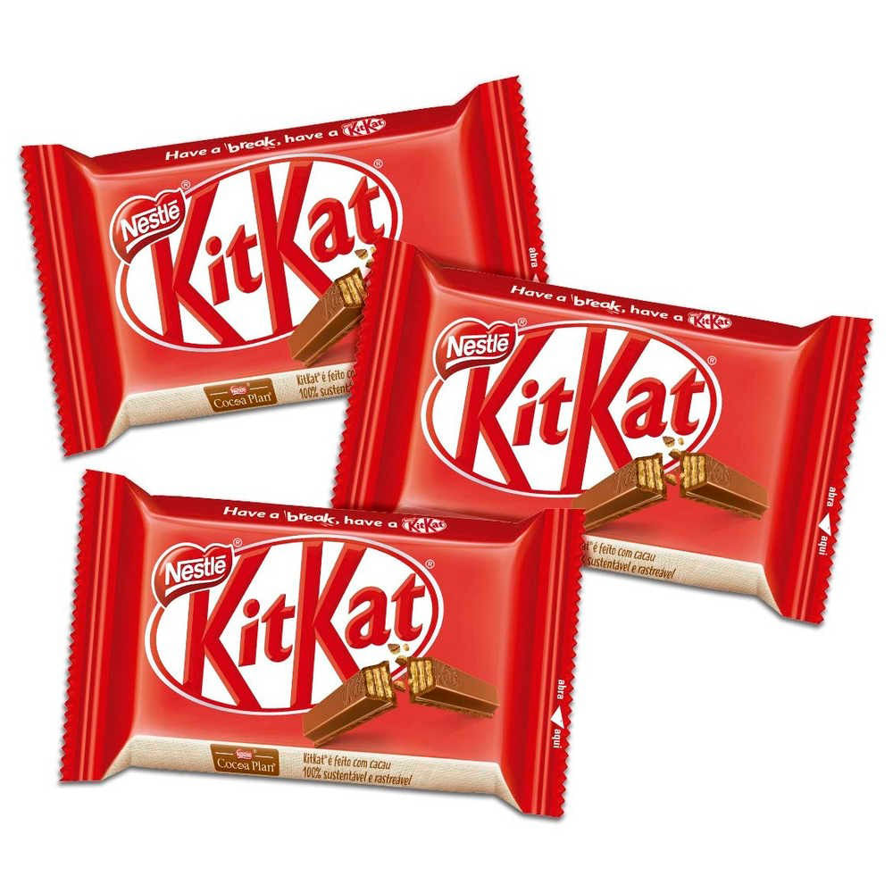 Chocolate Kit Kat Ao Leite Nestlé 579 - Nestlé - lojasmel