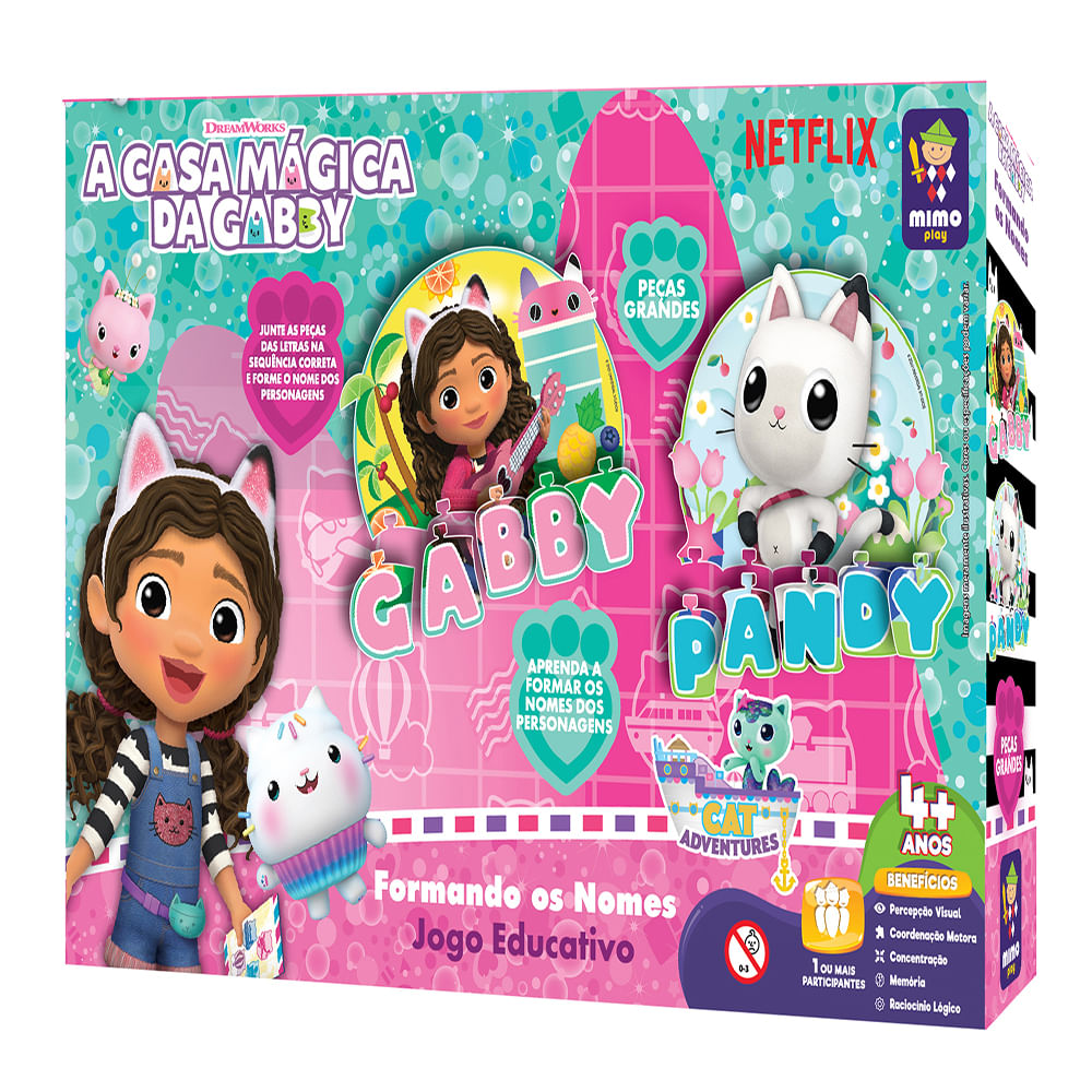 Jogo Formando Os Nomes Gabby 2155 - Mimo Brinquedos - lojasmel